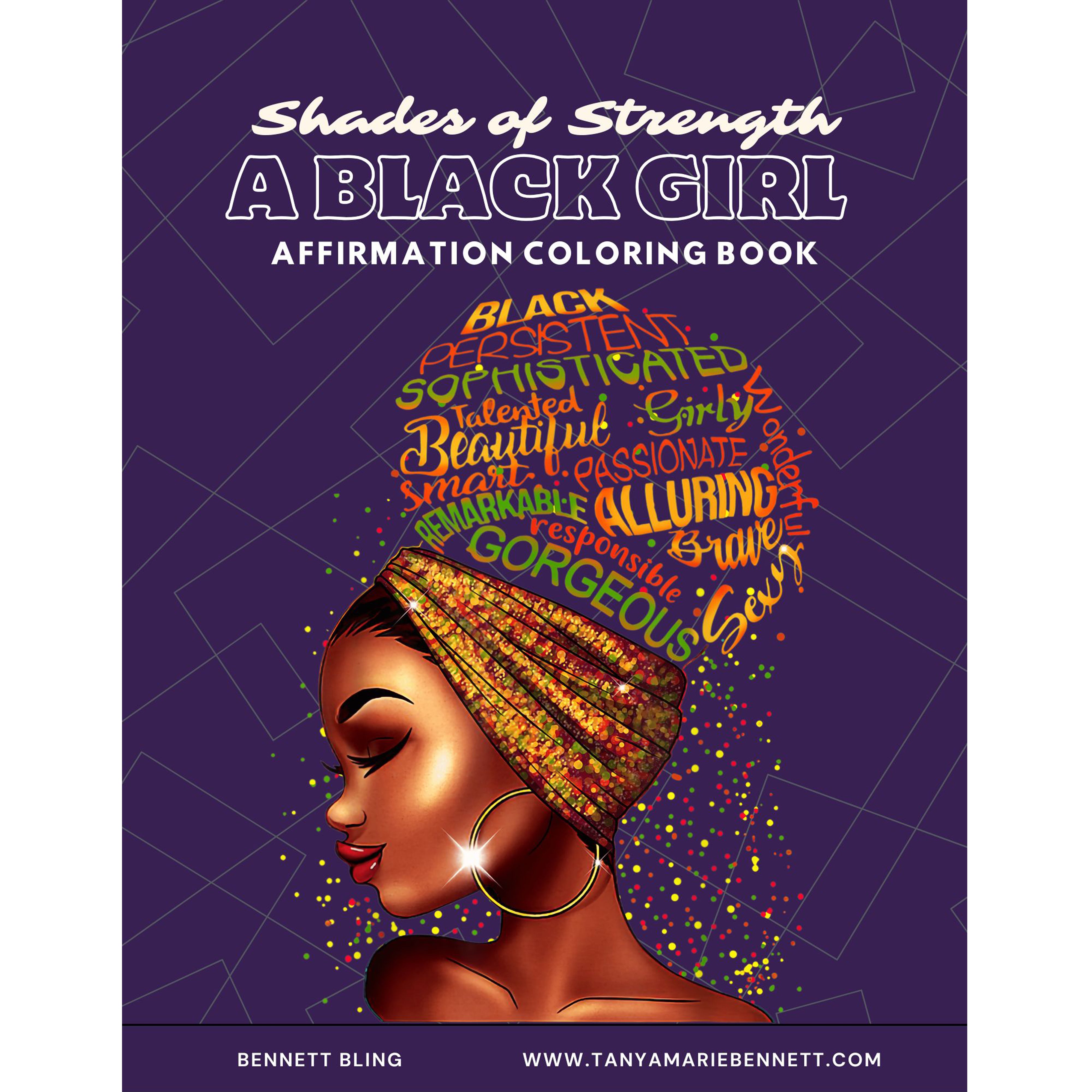 A Black Girl Affirmation Coloring Book Digital Download Art, Digital C ...